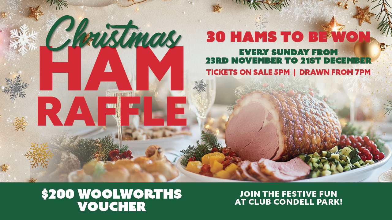 Christmas Ham Raffle - Club Condell Park